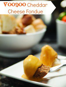 Voodoo Cheddar Cheese Fondue recipe - Just Short of Crazy
