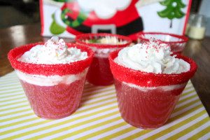 Santa Hat Holiday Punch Recipe - Just Short of Crazy
