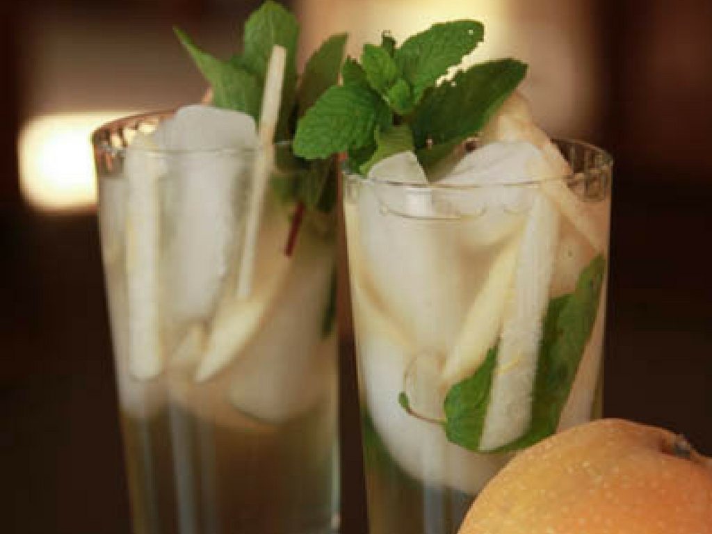 Asian Pear Mojito Cocktail - Just Short of Crazy