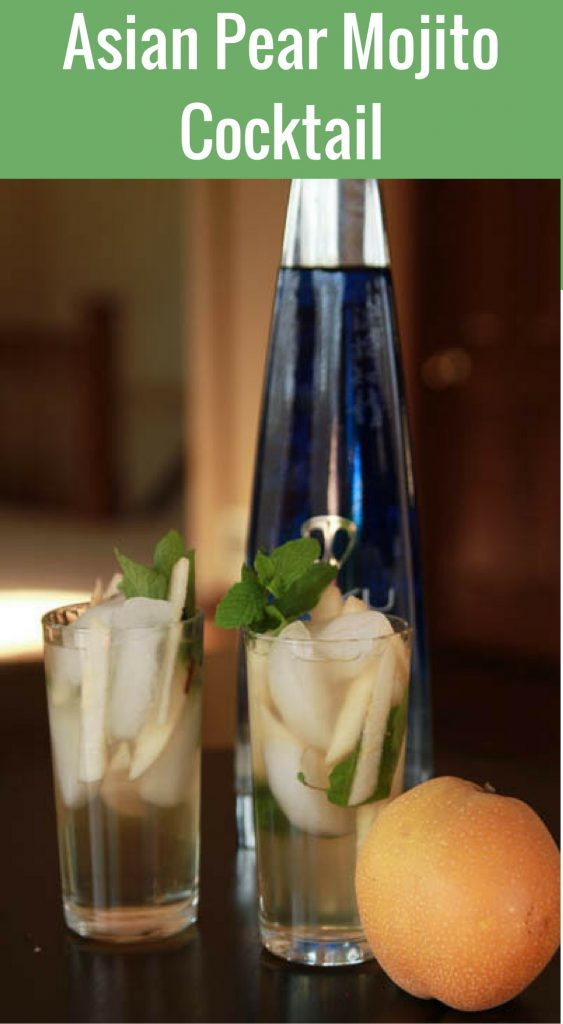Asian Pear Mojito Cocktail - Just Short of Crazy
