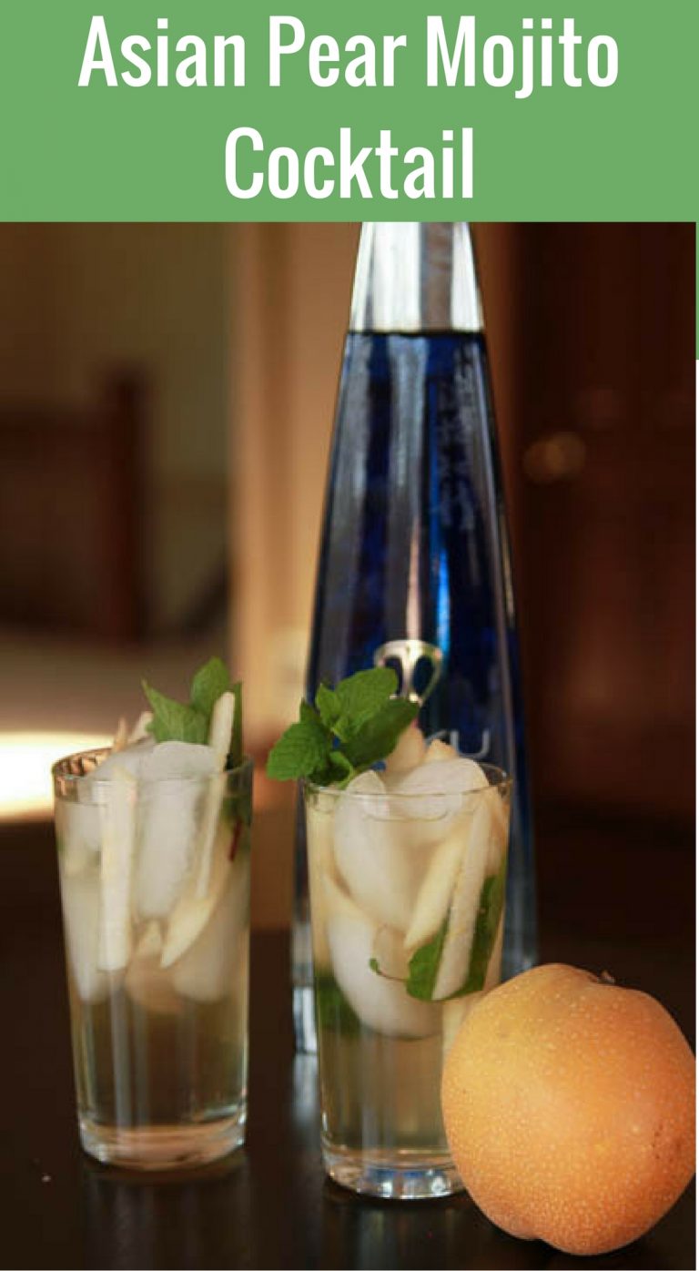 Asian Pear Mojito Cocktail - Just Short of Crazy