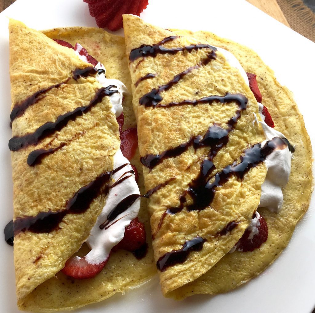 Strawberry Balsamic Glaze Crepes - Just Short of Crazy