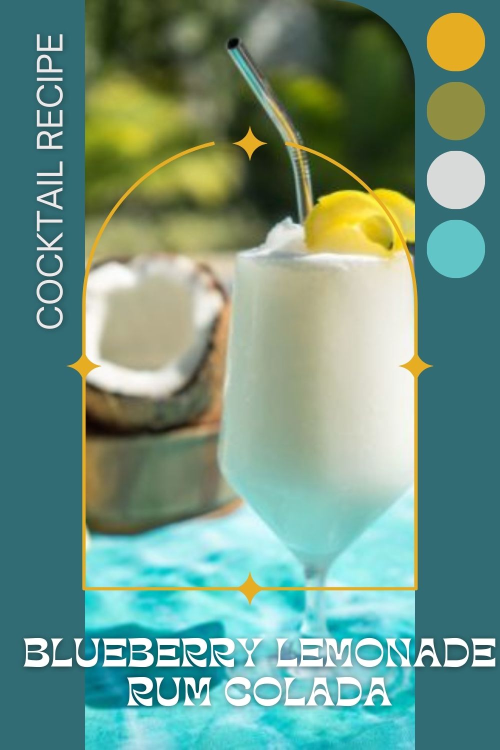 Cruzan Blueberry Lemonade Rum Colada - Just Short of Crazy